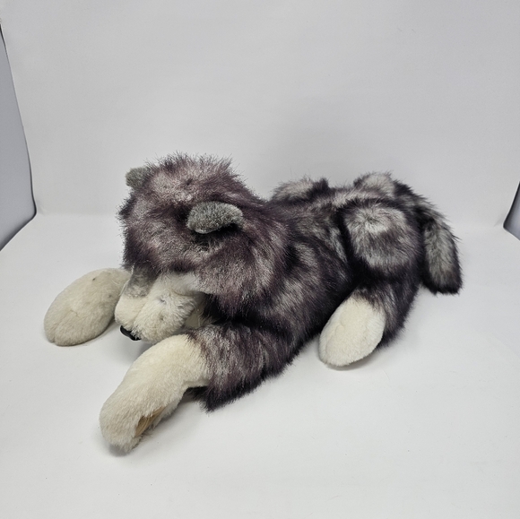 folkmanis | Toys | Folkmanis Timber Wolf Husky Full Body Realistic Hand ...